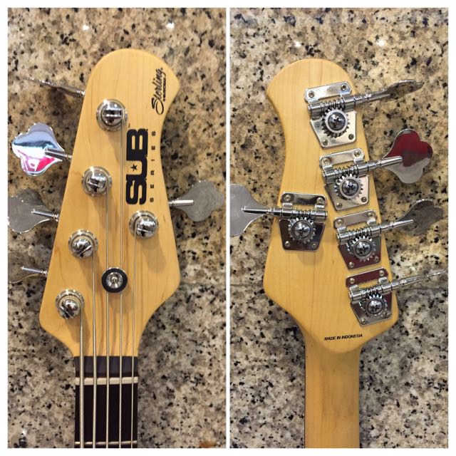 Sterling By Musicman SUB Series 5 String Bass Guitar, Hobbies & Toys ...