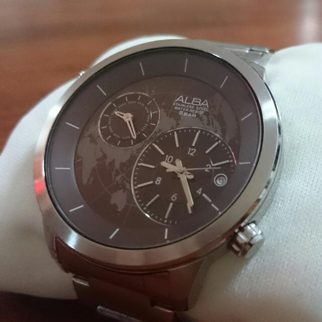 Alba Men DUAL TIME Watch By Seiko WWB6-X001, Men's Fashion, Watches ...
