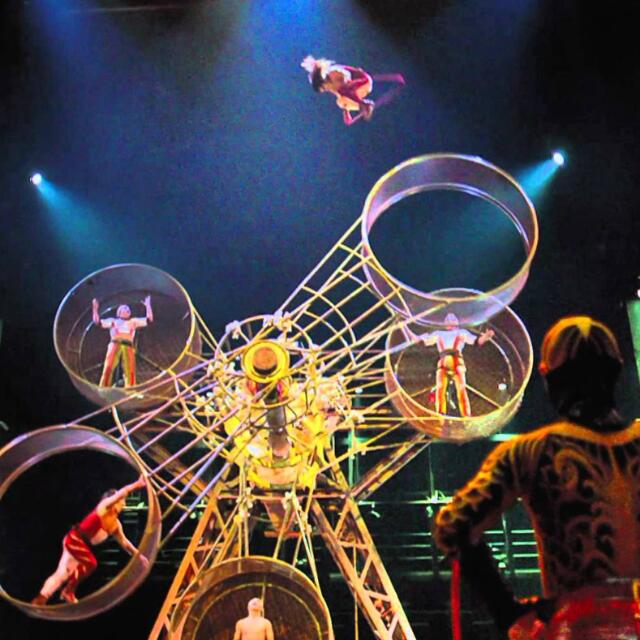 Circue Du Soleil (Circus) Under The Big Top Tent Next To Marina Bay ...