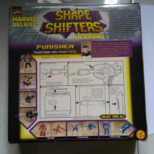 Marvel Comics Toy Biz Punisher Shape Shifter Weapons, Hobbies & Toys ...