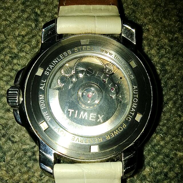 Timex Automatic White Watch, Women's Fashion, Watches & Accessories ...