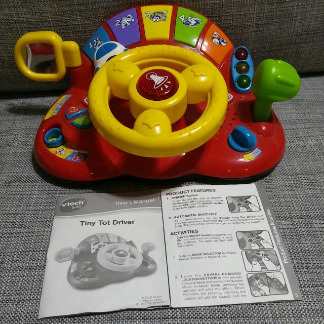 Vtech Tiny Tot Driver, Babies & Kids, Infant Playtime on Carousell