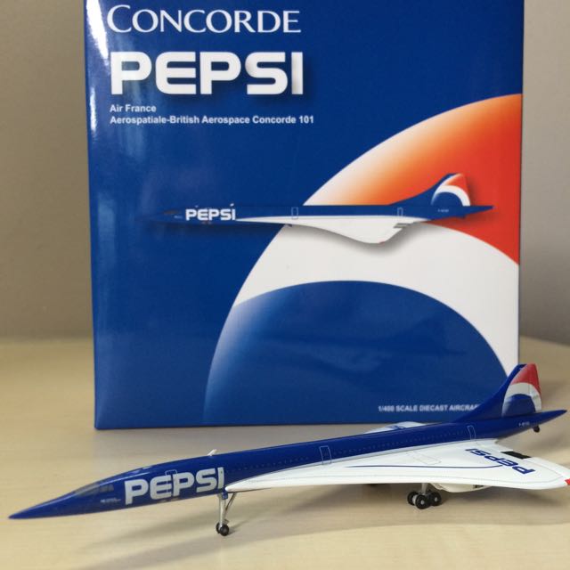 Air France PEPSI Concorde 101 Plane Model, Hobbies & Toys, Toys & Games ...