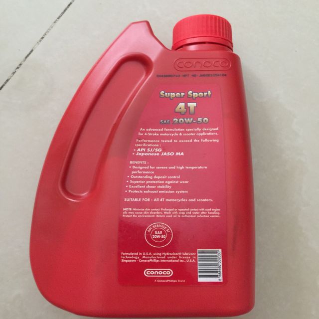 CONOCO Super Sport 4T SAE 20W-50, Car Accessories on Carousell