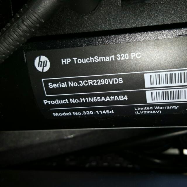 HP touchsmart 320 PC, Computers & Tech, Parts & Accessories, Networking ...
