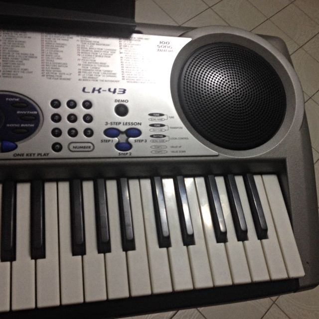 Casio LK-43 Lighted Keyboard & Stand, Music & Media on Carousell