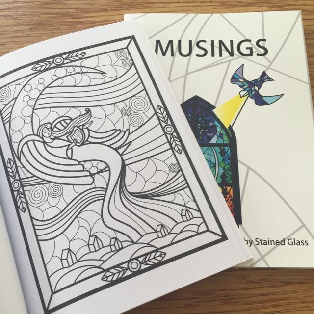 Coloring Books Inspired By Stained Glass, Hobbies & Toys, Books ...