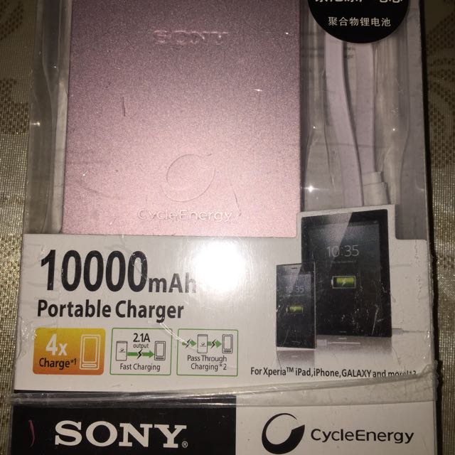 Sony Portable Charger, Computers & Tech, Parts & Accessories, Cables ...