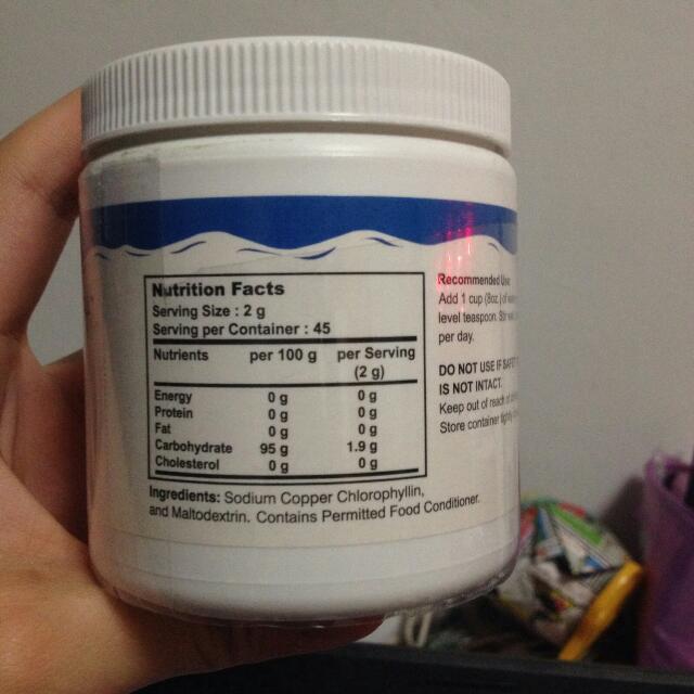 Unicity Super Chlorophyll Powder, Health & Nutrition, Health ...
