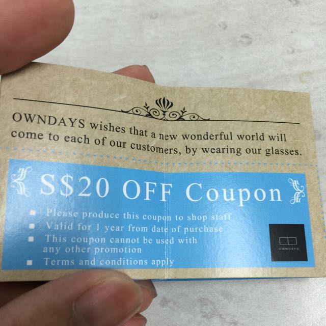 $20 Owndays Spec Voucher For $15 Only!!, Tickets & Vouchers, Vouchers ...