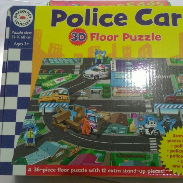 (Reserved)Floor Puzzles: Green Eggs & Ham, 3D Police Car And Giant ...