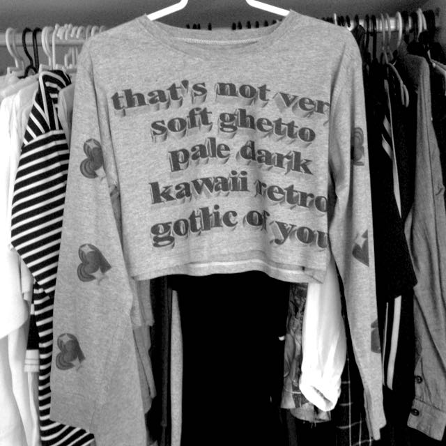 Happy Monday That's Not Very Soft Ghetto Pale Dark Kawaii Retro Gothic ...