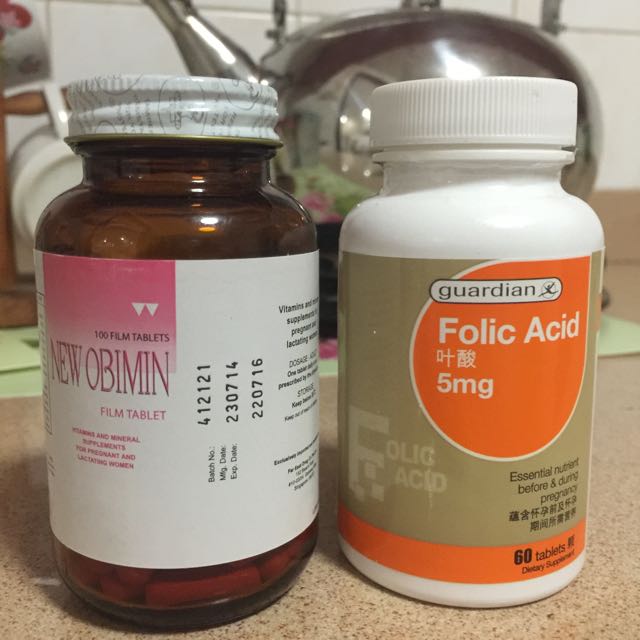 Obimin and Folic Acid, Babies & Kids, Maternity Care on Carousell