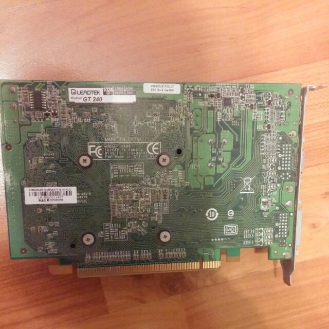 Nvidia GT 240 Graphics card, Computers & Tech, Parts & Accessories ...