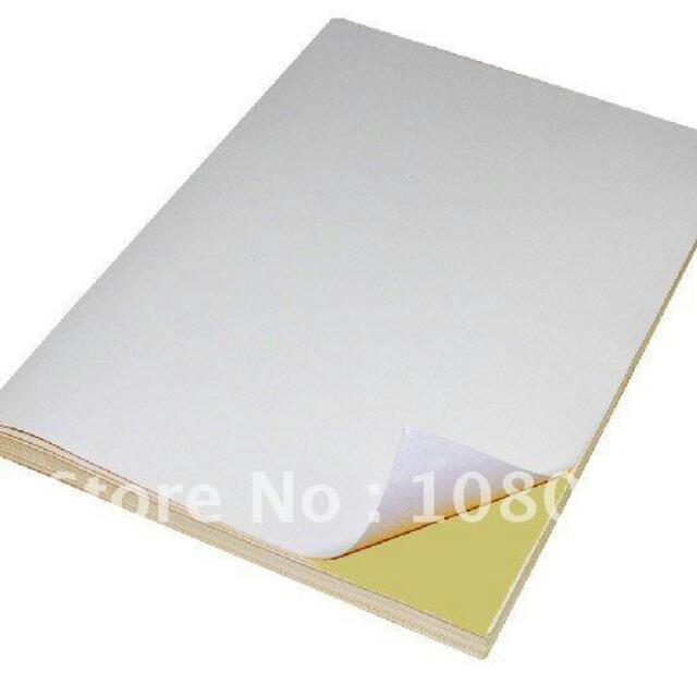 Plain Sticker Paper, Hobbies & Toys, Stationery & Craft, Stationery ...