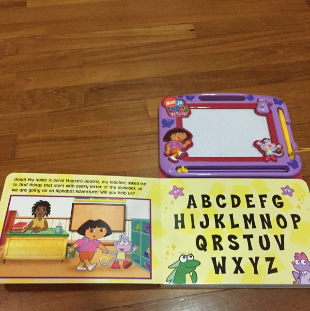 Dora The Explorer Book & Writing Board, Hobbies & Toys, Books ...