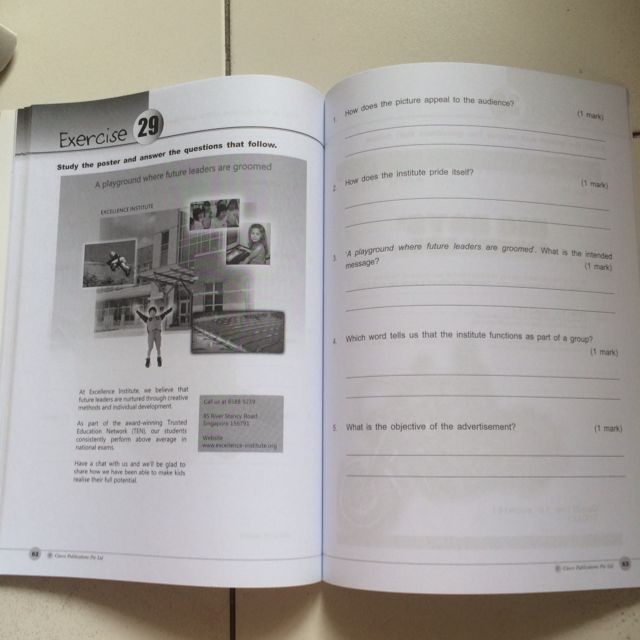 English Visual Text Comprehension O Level, Hobbies & Toys, Books ...