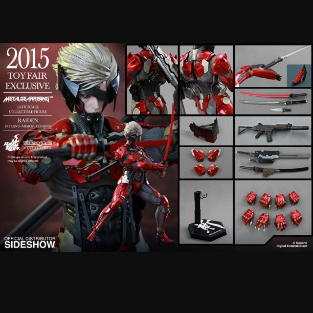 Hot Toys Metal gear Rising Raiden Inferno Armour Version VGM 19 ...
