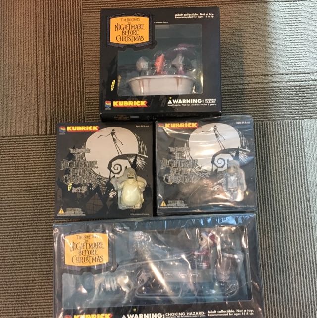 Medicom Japan Kubrick Nightmare Before Christmas: Set A/B/C/D, Hobbies ...