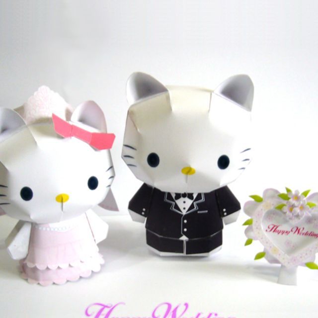Hello Kitty Wedding Set with Dear Daniel Pair Set (SANRIO) Cute 3D ...