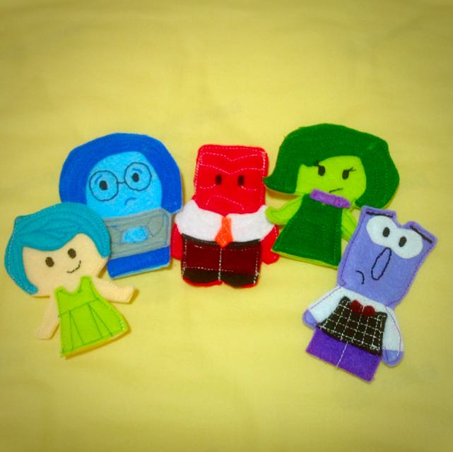 Inside Out Inspired Finger Puppets, Hobbies & Toys, Toys & Games on ...