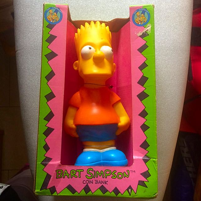Vintage Bart Simpsons Coin Bank. Brand New., Hobbies & Toys ...