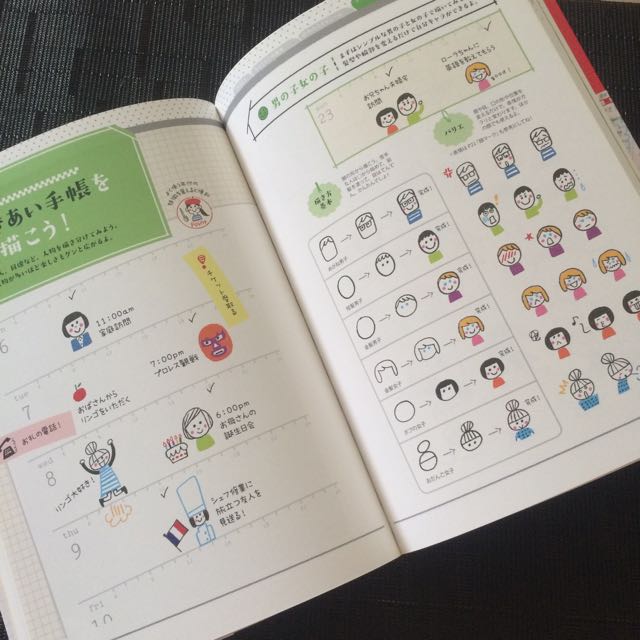 Japanese diary illustration (using ball point pen), Hobbies & Toys ...