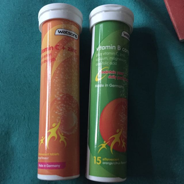 Watsons Vitamin C + Zinc & Vitamin B Complex, Health & Nutrition ...