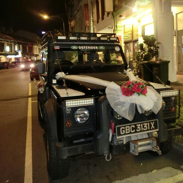 Wedding Car / Bridal Car / Land Rover Defender, Cars on Carousell
