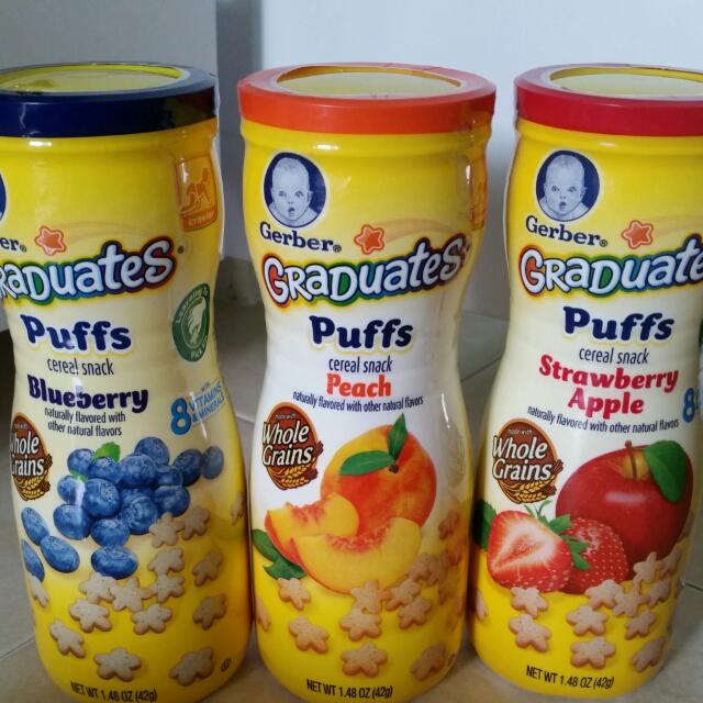 Gerber Puffs 3 Assorted Flavours For The Price Of 2, Babies & Kids ...