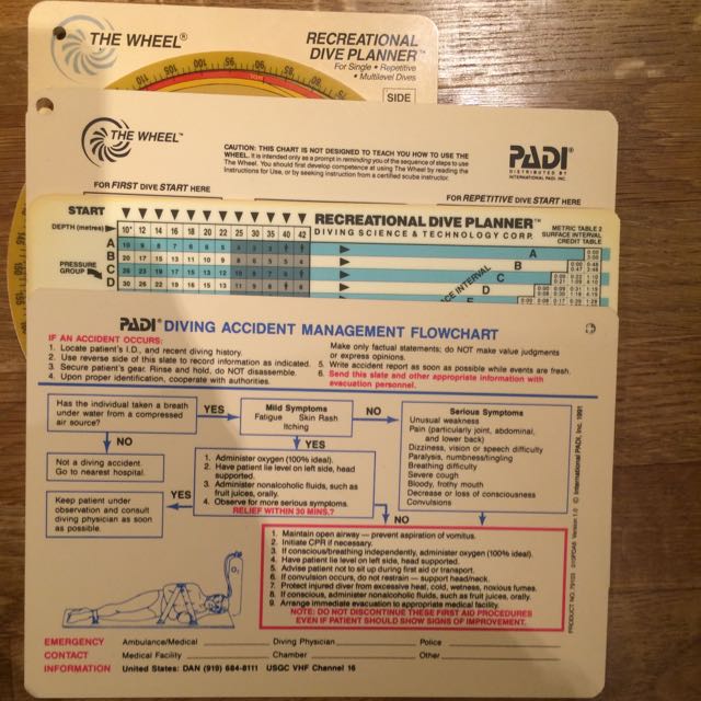 PADI Divemaster Slates 1-5, Sports Equipment, Sports & Games, Water ...