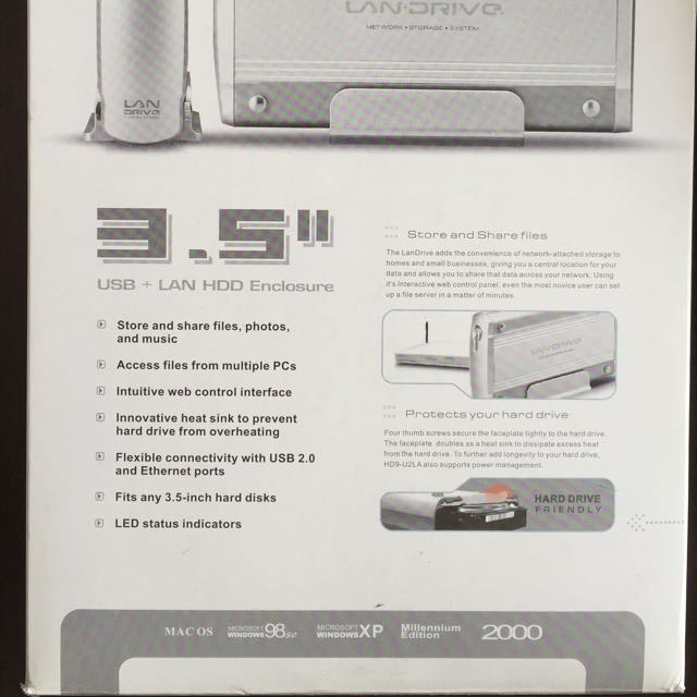 3.5" HDD LAN Enclosure, Computers & Tech, Parts & Accessories ...