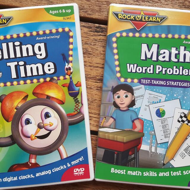 Educational 'Rocknlearn' Dvd. Telling The Time And Math Word Problems ...