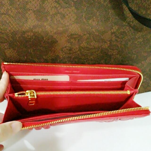 Authentic MUI MUI Wallet, Luxury, Bags & Wallets on Carousell