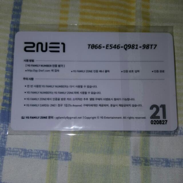 2NE1~21 Sandara Park Photocard (Reserved), Hobbies & Toys, Memorabilia ...