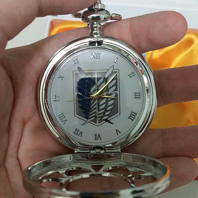 Attack On Titan Pocket Watch, Entertainment, J-pop on Carousell