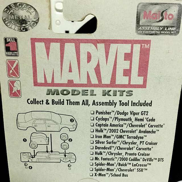 Rare Maisto Motorized Metal Model Kit - Marvel X-Men School Bus ...