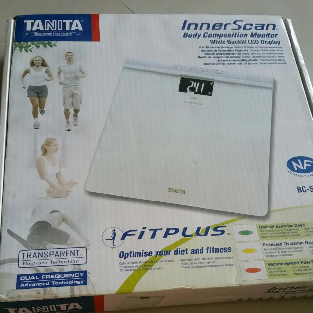 Tanita Inner Scan Body Composition monitor, Health & Nutrition, Health ...