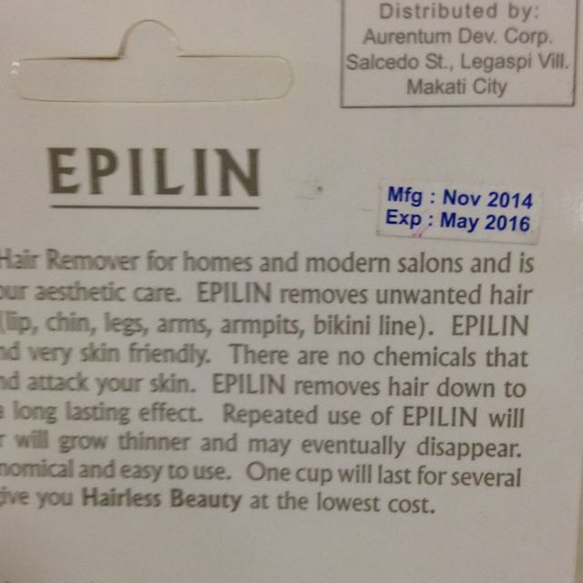 Epilin| Hair Remover| Wax, Beauty & Personal Care, Face, Face Care on ...