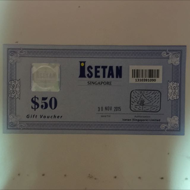 Isetan $50 Voucher, Tickets & Vouchers, Vouchers on Carousell