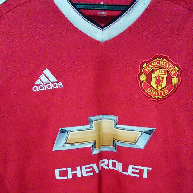Authentic Manchester United 15/16 Home Kit, Men's Fashion, Activewear ...