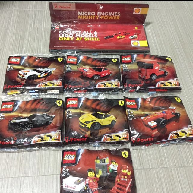 Lego Shell Ferrari 2012 with display rack, Hobbies & Toys, Toys & Games ...