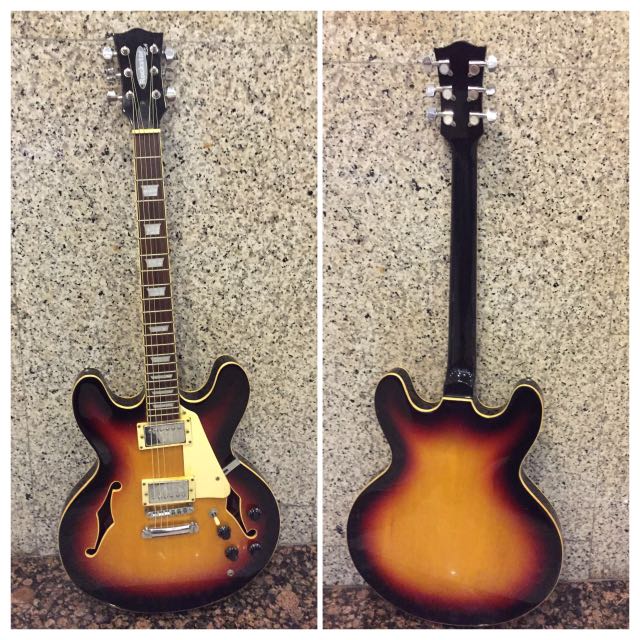 Rockstar Semi-hollow ES-335 Copy Electric Guitar, Hobbies & Toys, Music ...