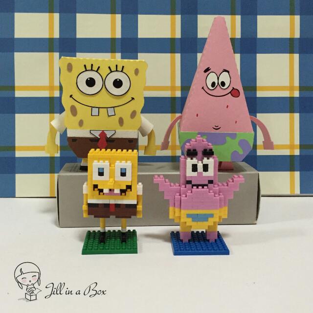 Spongebob And Patrick Gift Boxes, Hobbies & Toys, Toys & Games on Carousell