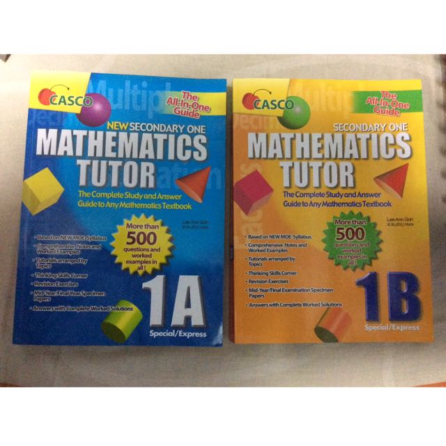 Casco Sec 1 Maths Tutor 1A & 1B, Hobbies & Toys, Books & Magazines ...