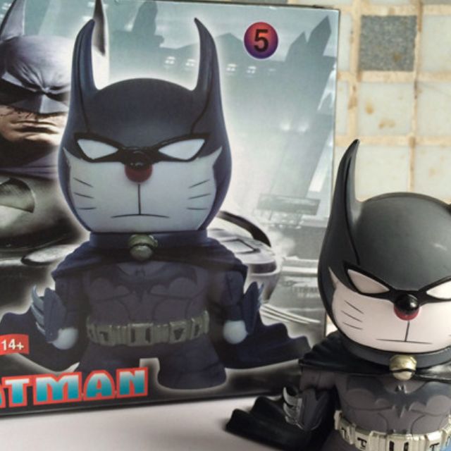 Doraemon COSPLAY Batman! Cute Figurine - Special Edition Anime Super ...