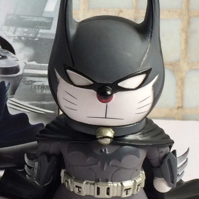 Doraemon COSPLAY Batman! Cute Figurine - Special Edition Anime Super ...