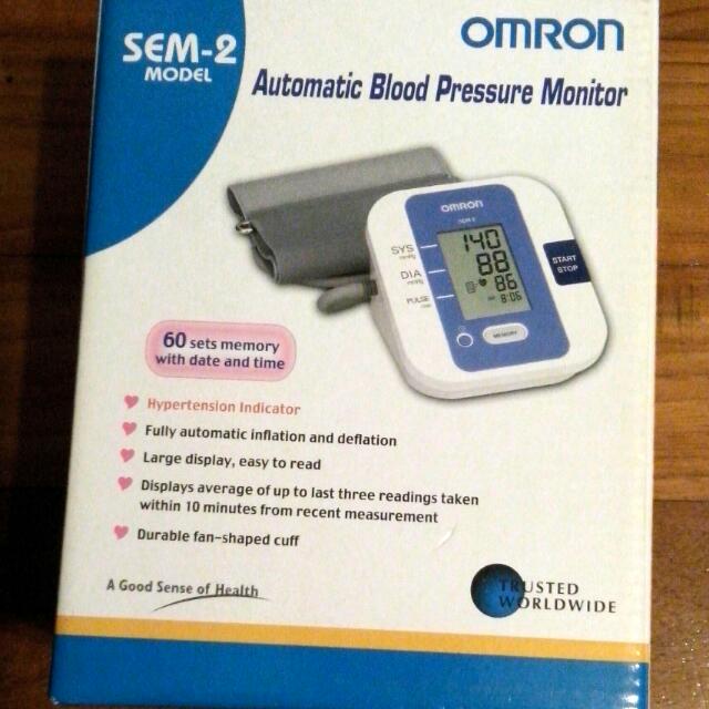 OMRON Automatic Blood Pressure Monitor SEM-2, Everything Else on Carousell