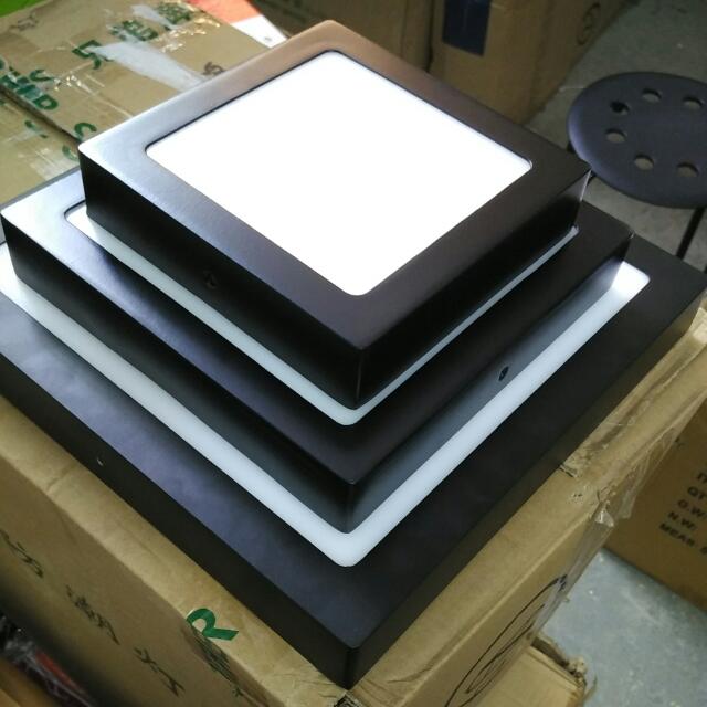 Rare Black Frame Surface Led Ceiling Downlight Light For Hdb BTO ...
