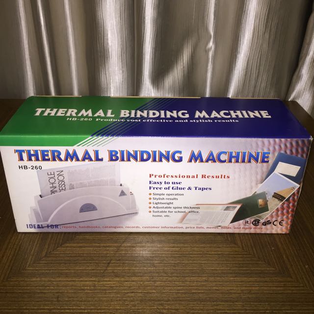Reserved! Brand New Thermal Binding Machine, TV & Home Appliances ...